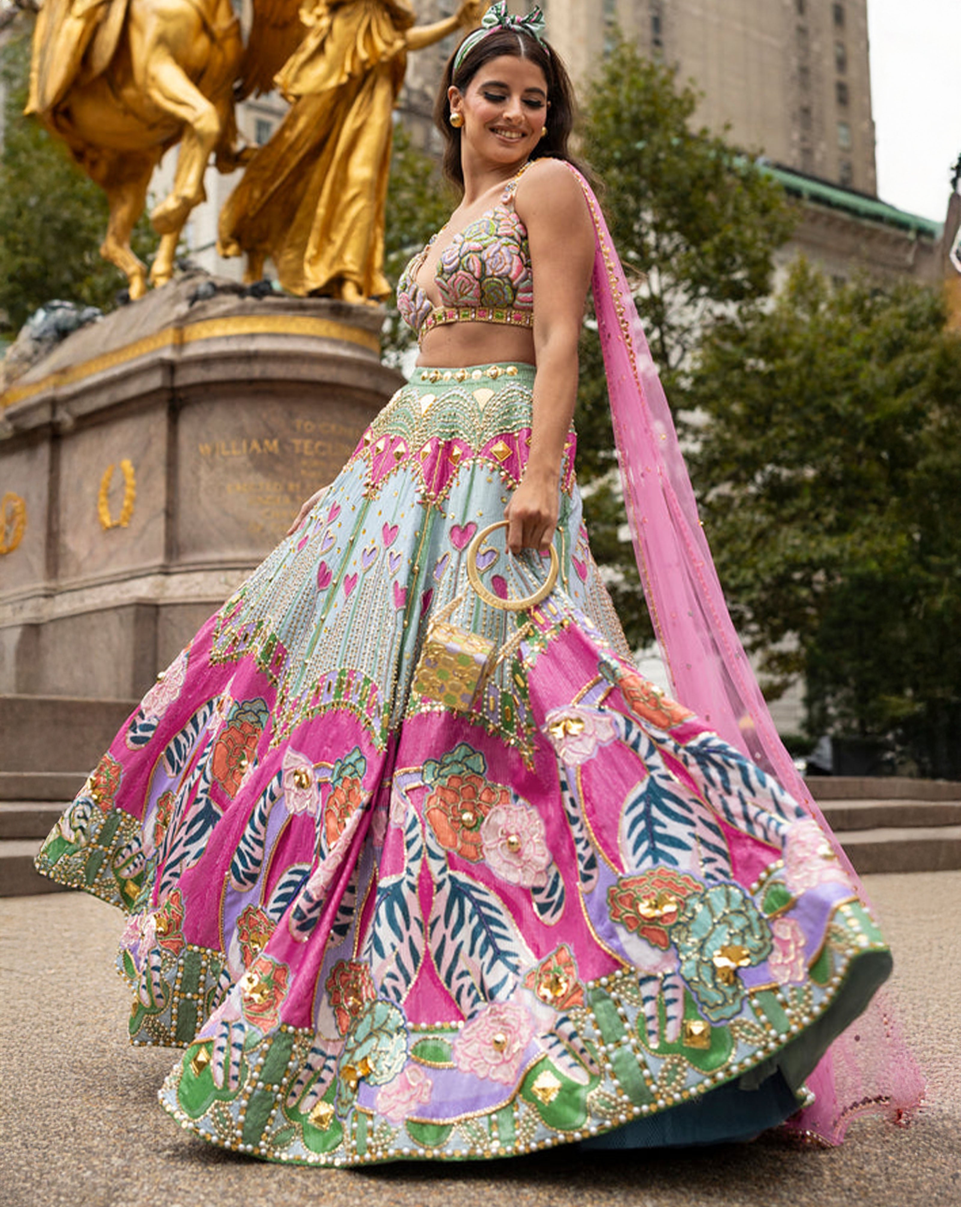 Frosted Willow Lehenga Set – Panache by Sharmeen