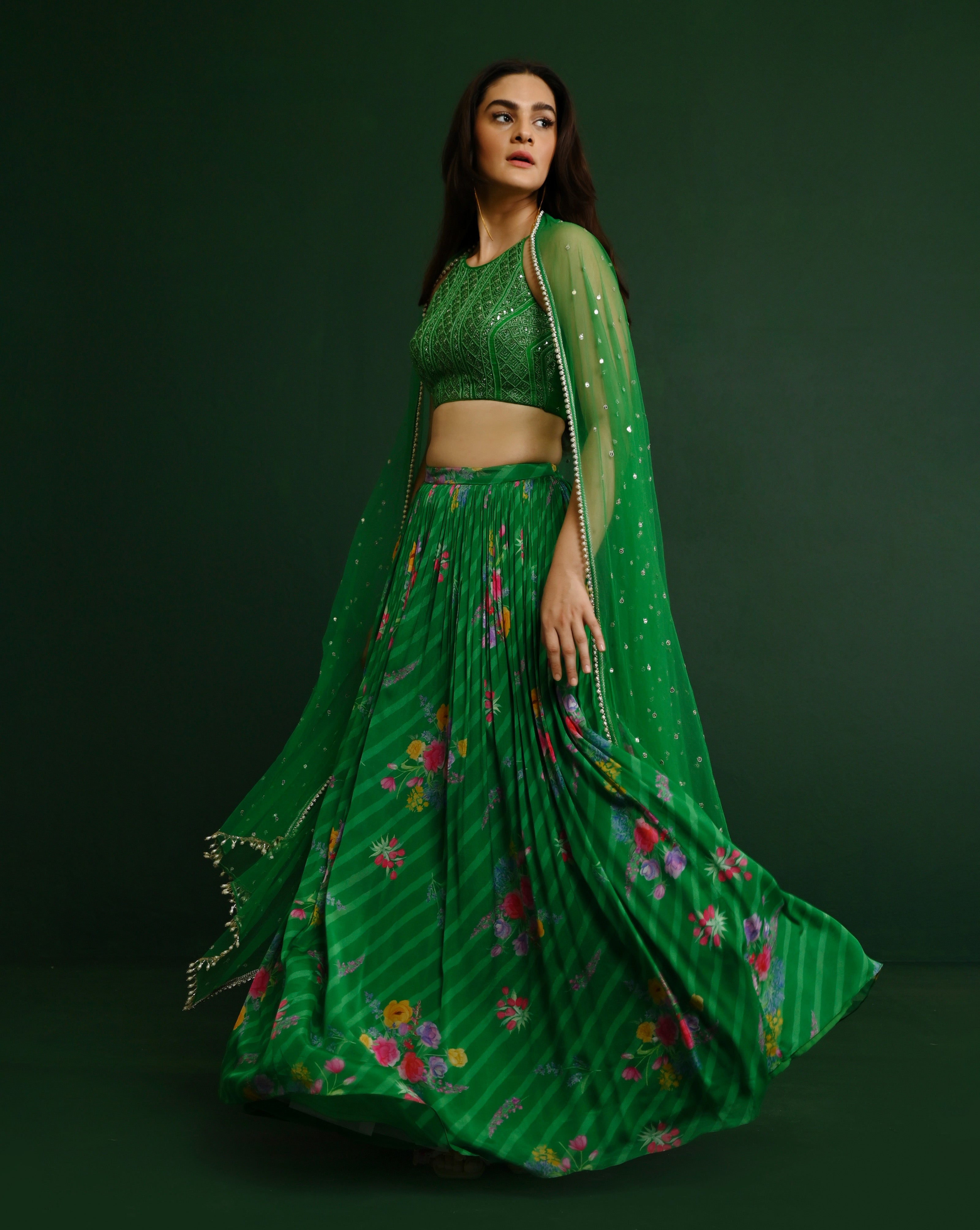 Adele Georgette Emb Top Set – Panache by Sharmeen