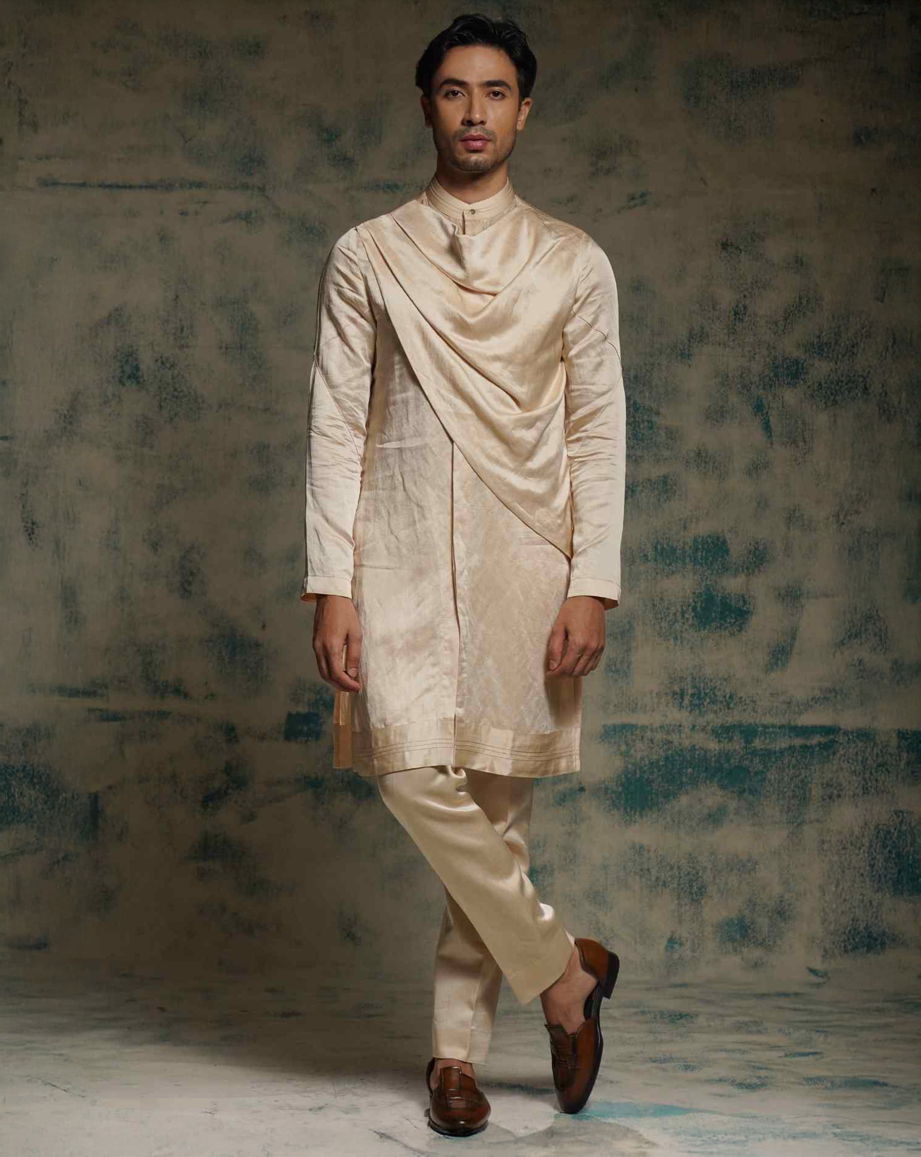 Buttercream Long Kurta Set – Panache by Sharmeen