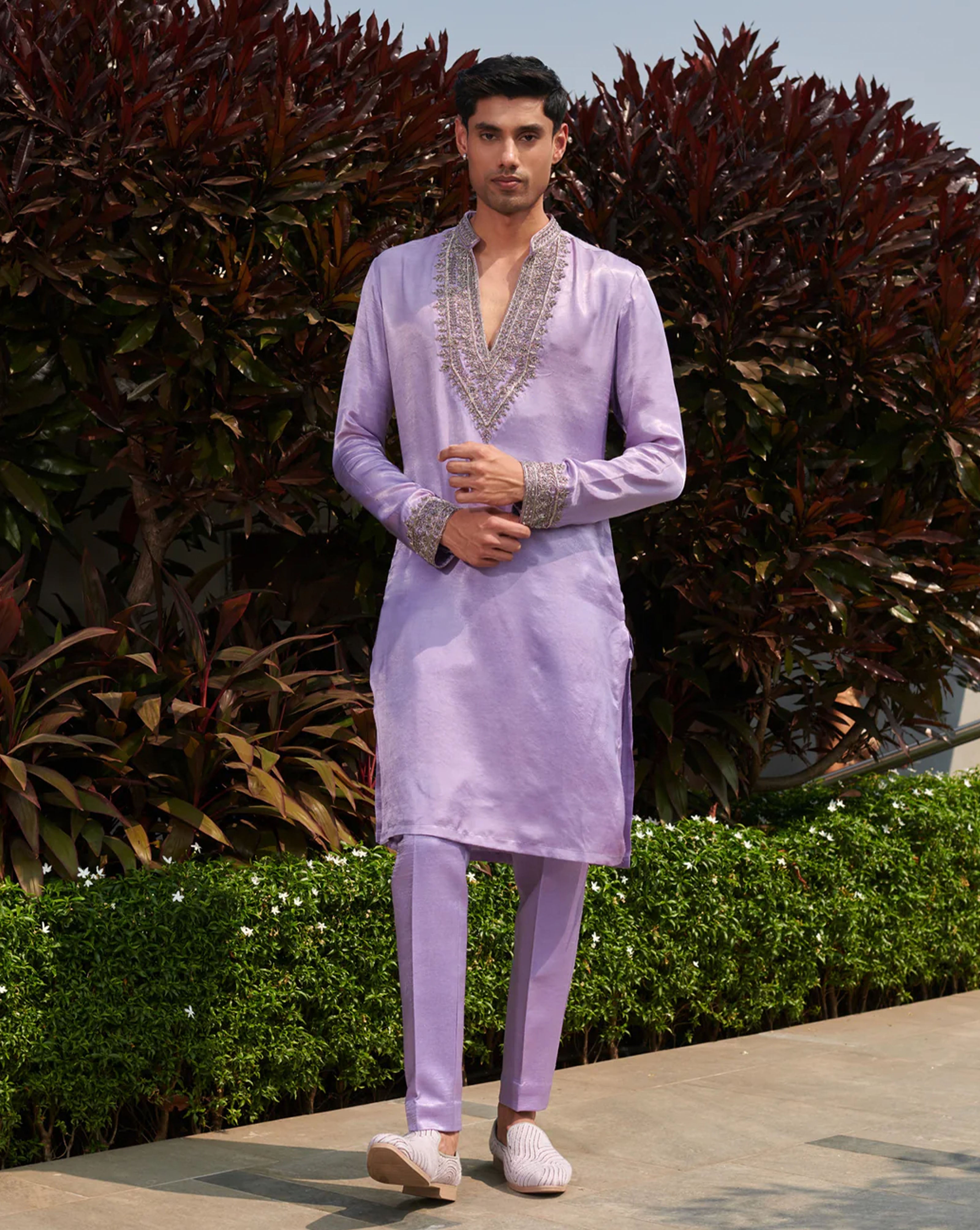 Lilac Affair Kurta Set – Panache by Sharmeen