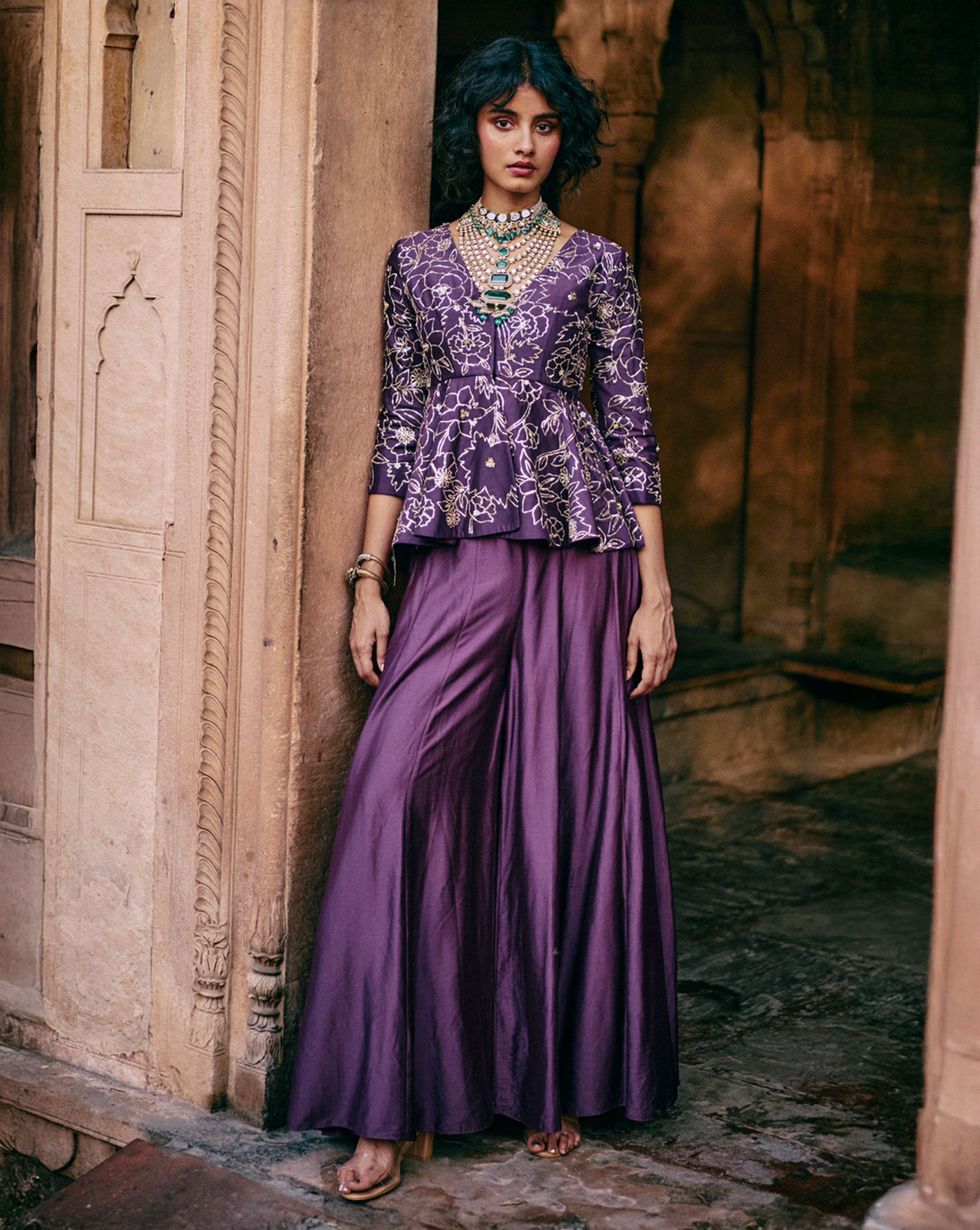 Louise Peplum Set – Panache by Sharmeen