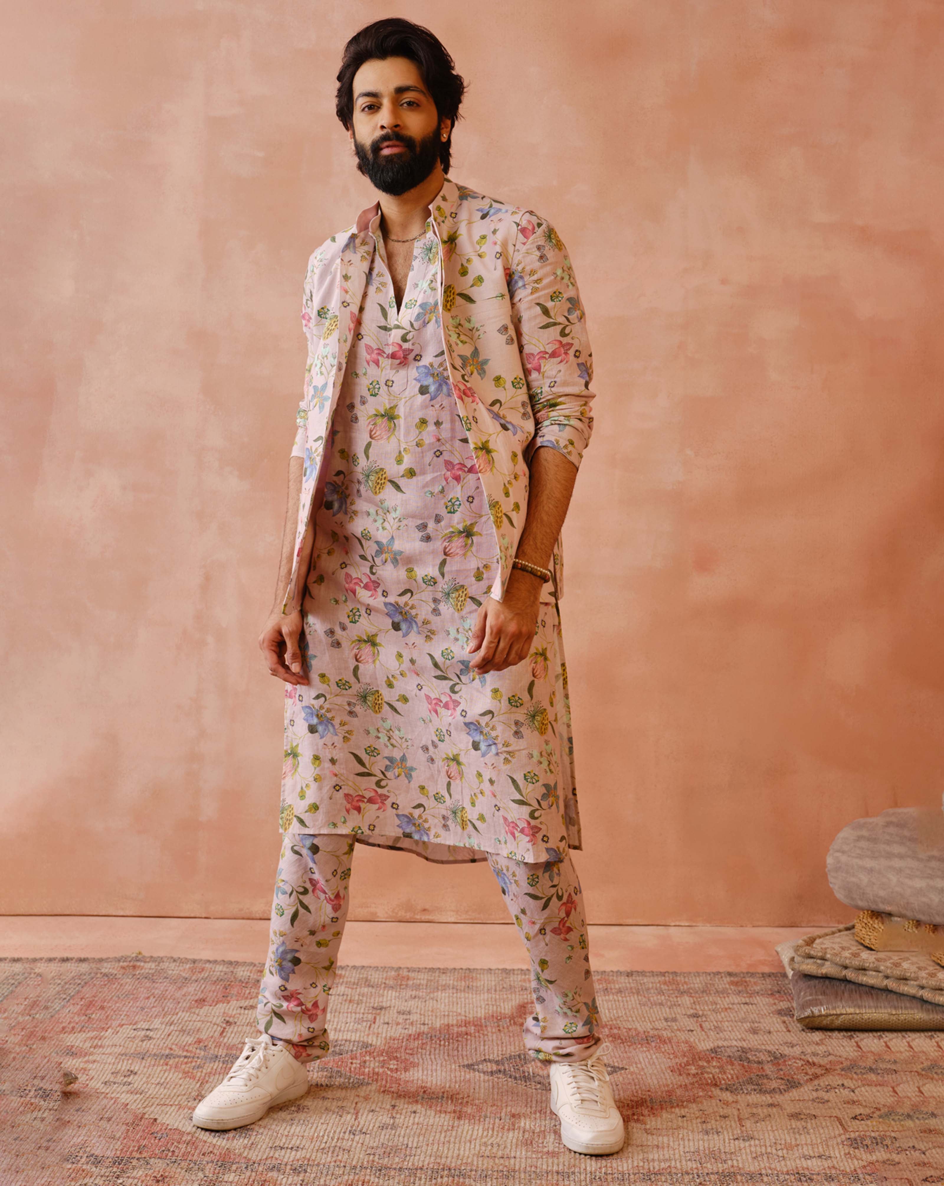 Pink Nargis Churidar Set – Panache by Sharmeen